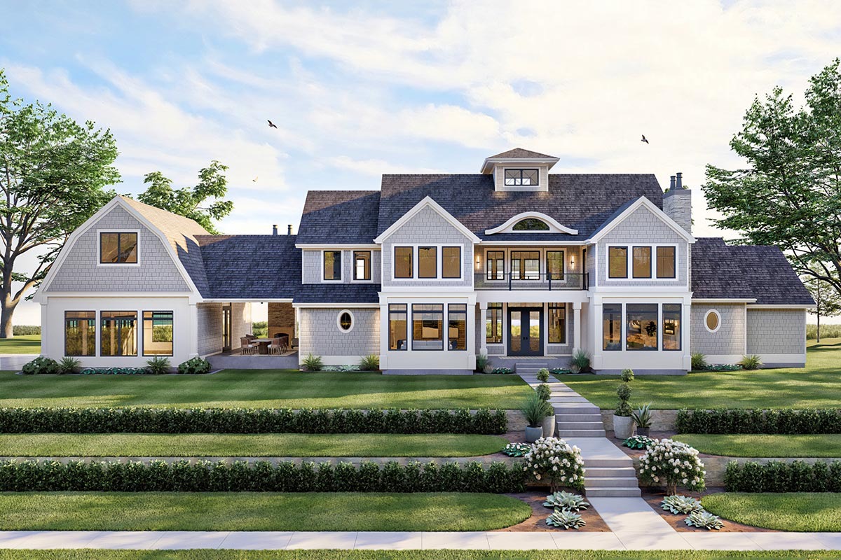 4-Bedroom 2-Story Contemporary Farmhouse with Separate Living Room and ...